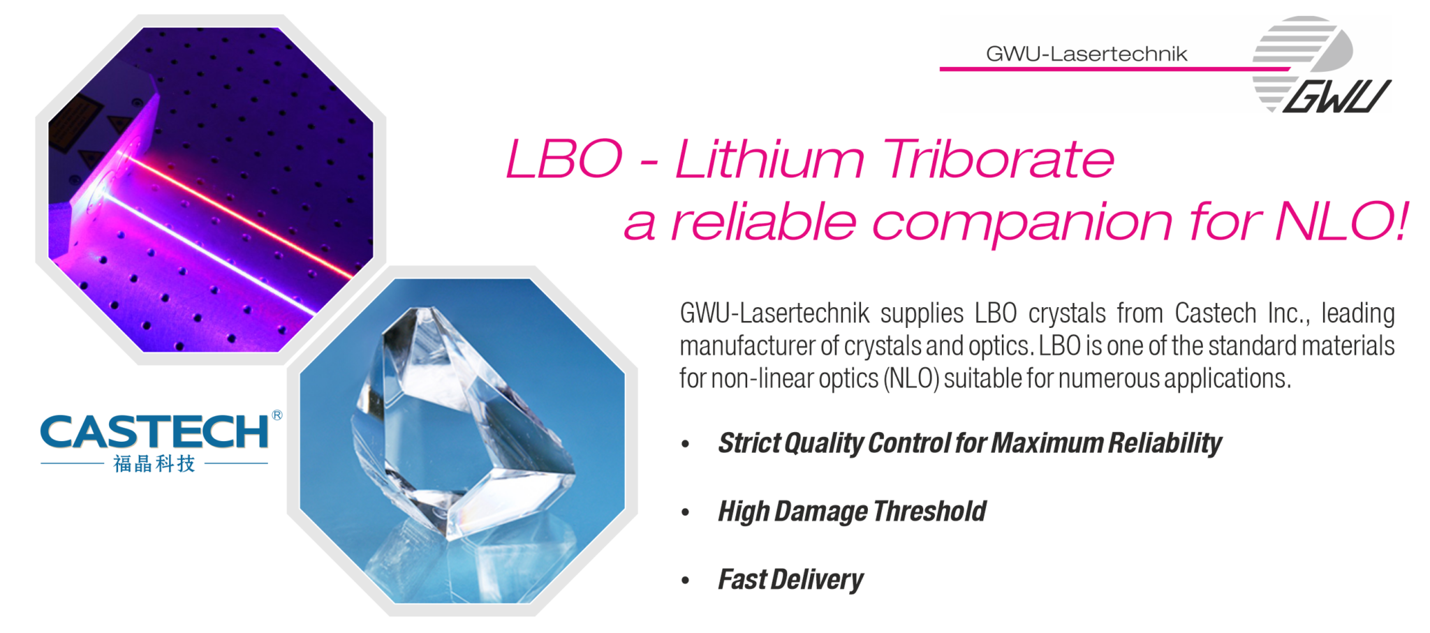 News: LBO - a reliable companion for NLO! - GWU-Lasertechnik
